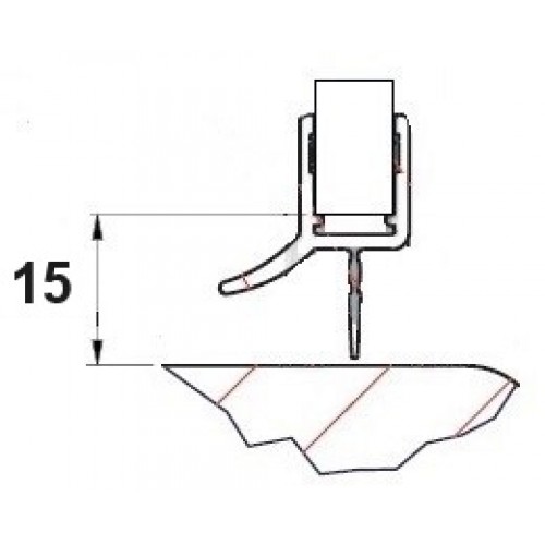 Talno tesnilo, črno